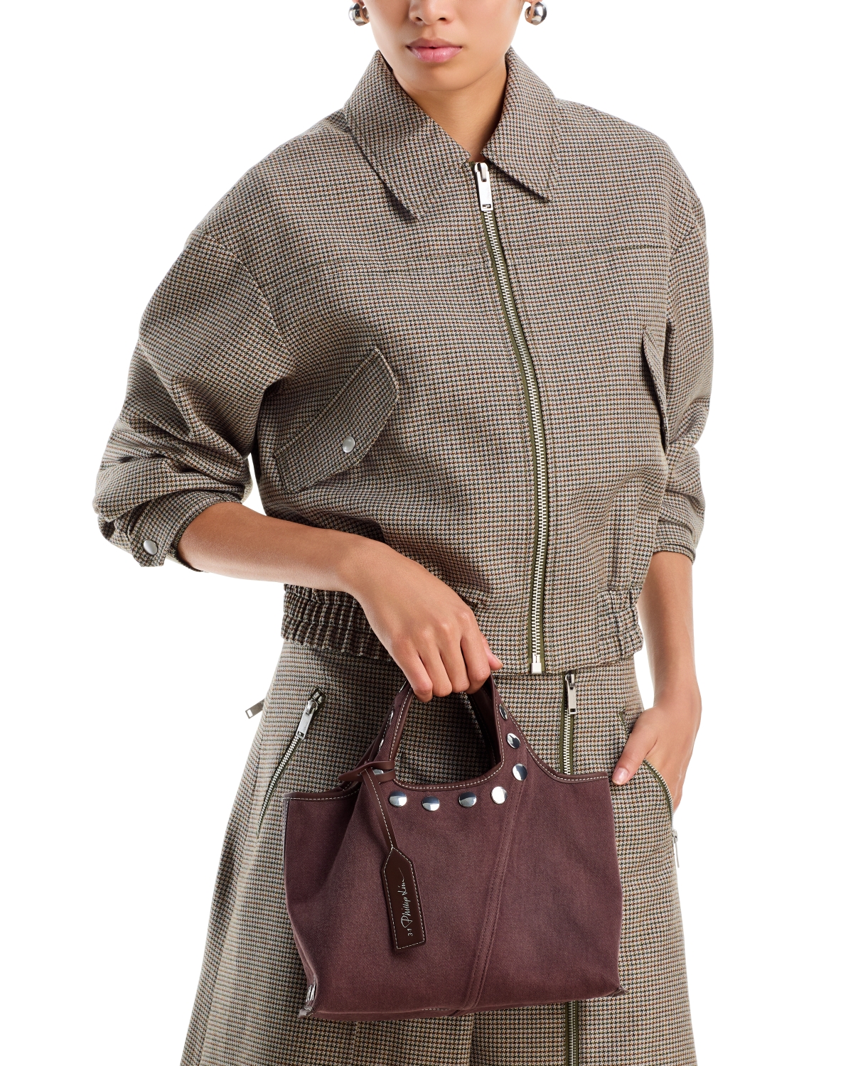 3.1 PHILLIP LIM Mini Washed Denim Market Tote Bag